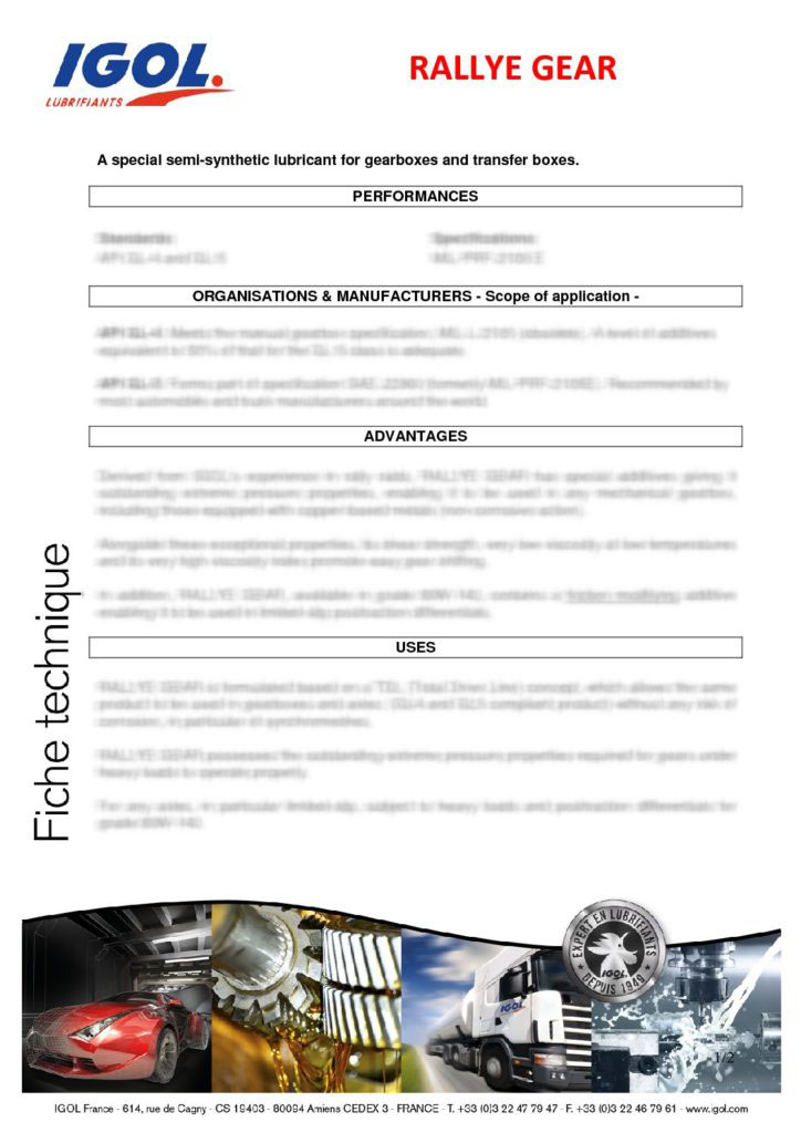 9. La Fiche de Données de Sécurité : définition exacte d’une FDS - Igol